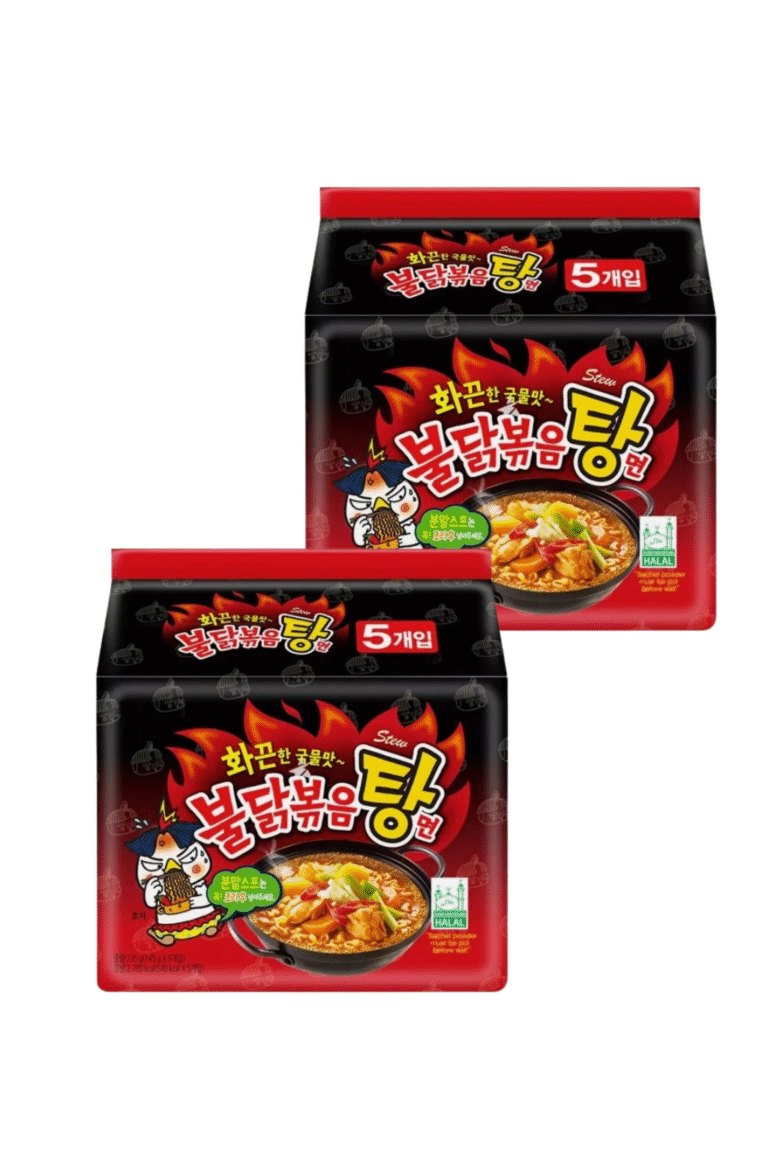 Samyang Buldak Noodle Hot Chicken Flavor Ramen Stew Type 145 gr X10 ...